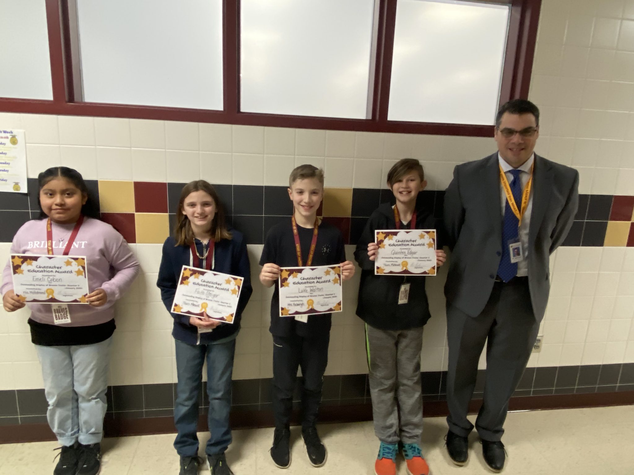 Character Education Awards for Second Quarter - Fonda-Fultonville ...
