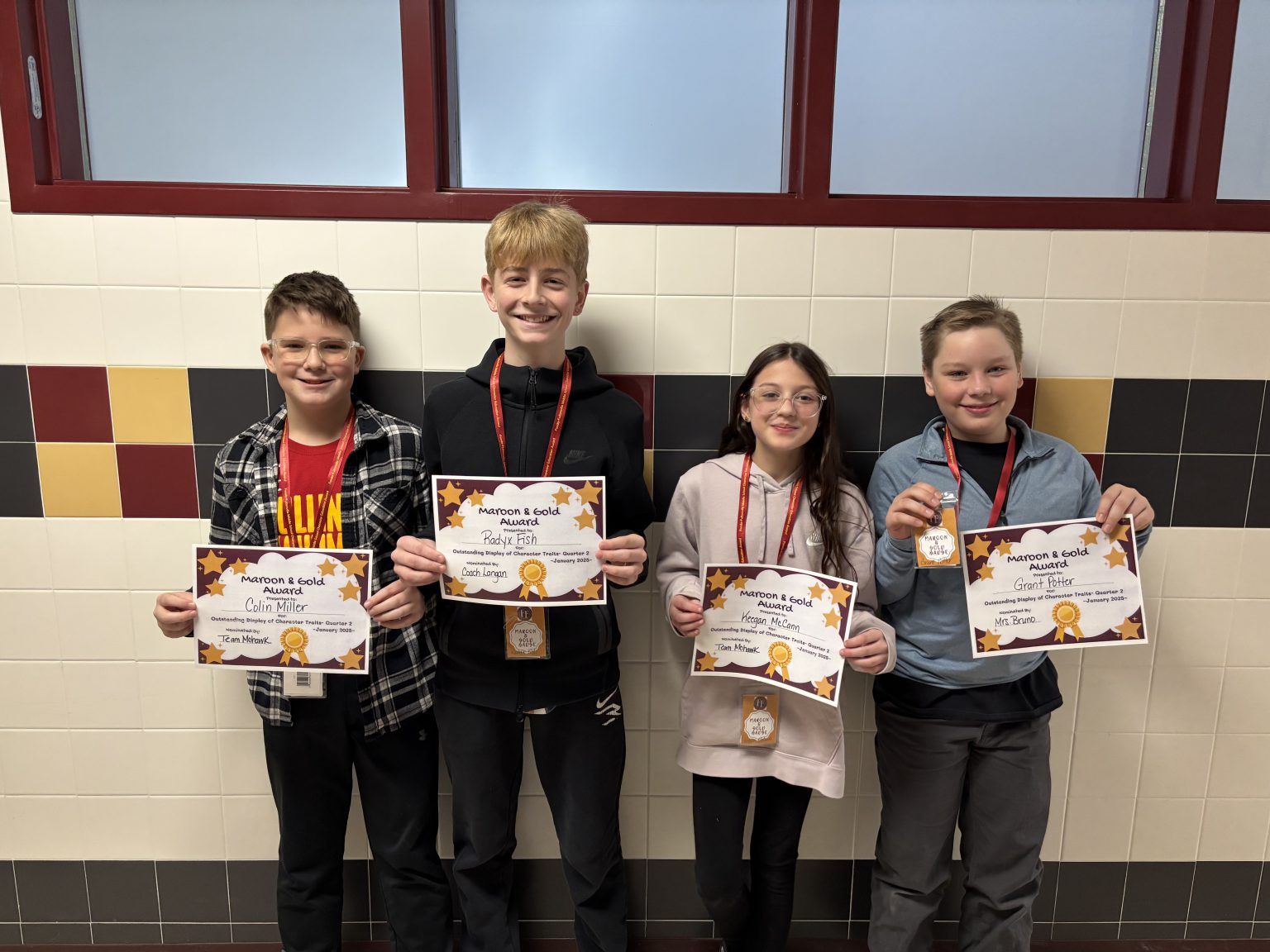 District recognizes Character Education (Q2) recipients - Fonda ...