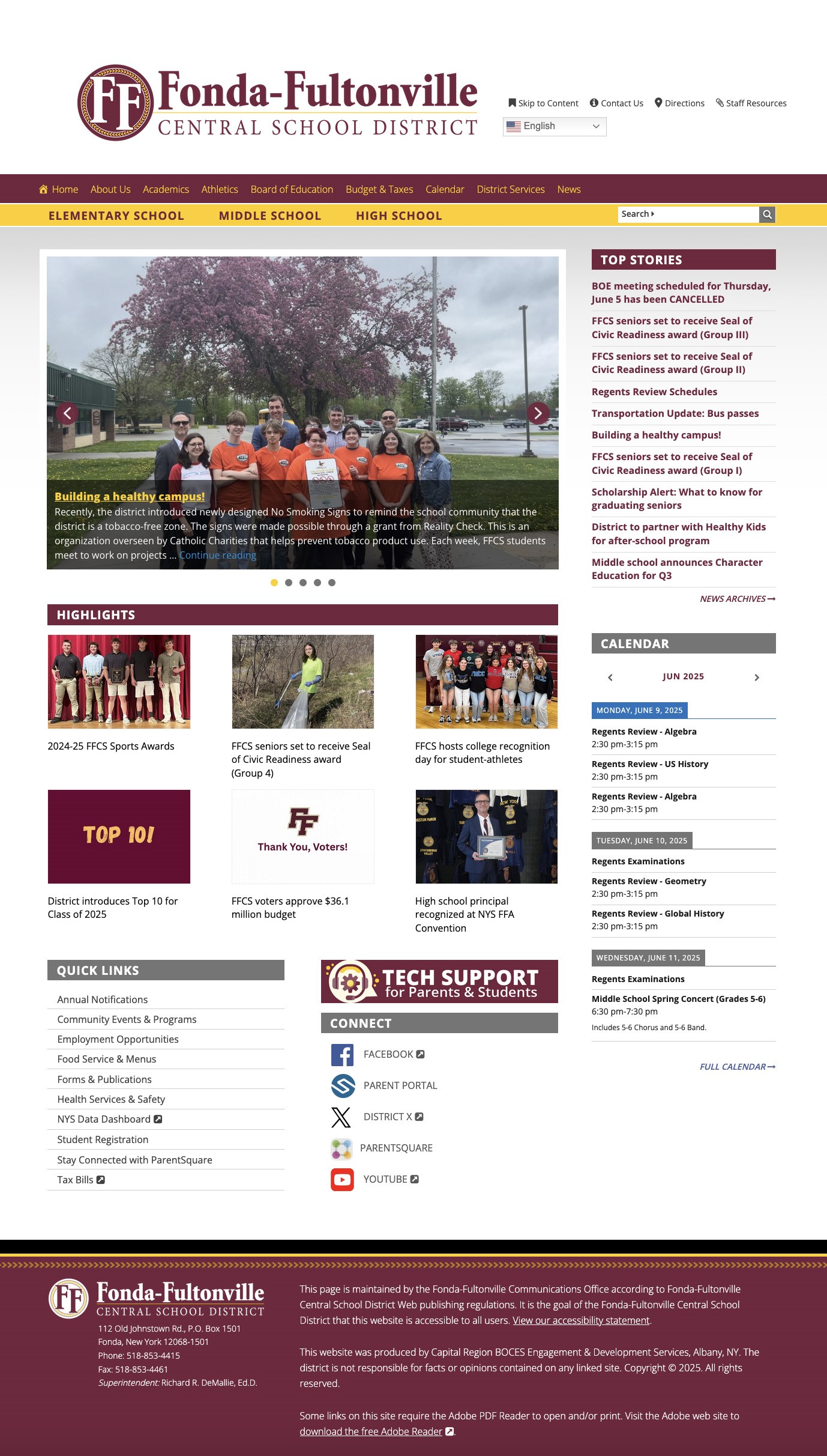 FFCS website gets a ‘refresh’; What to know - Fonda-Fultonville Central ...