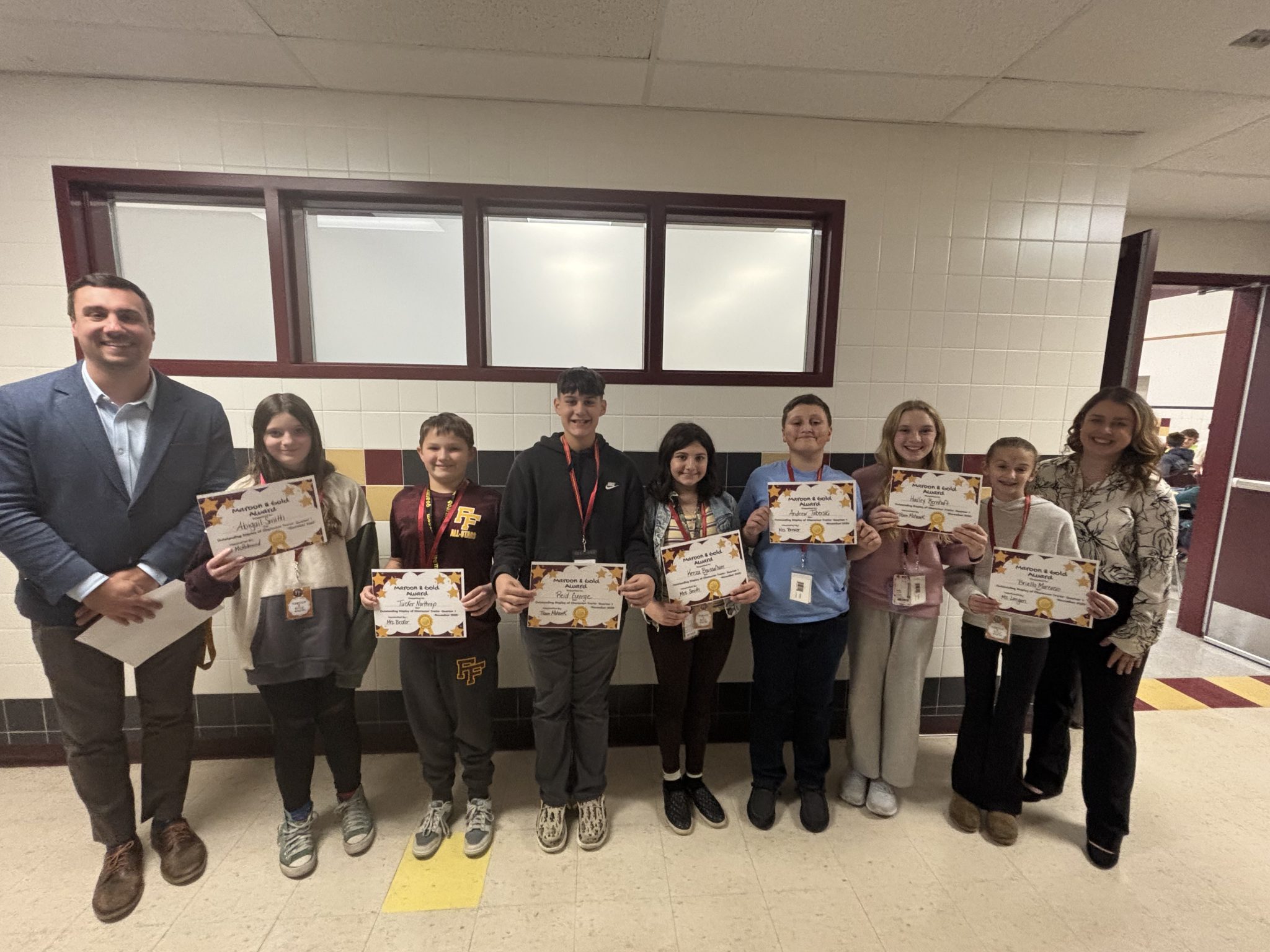 Character Education for Q1 announced for middle school - Fonda ...